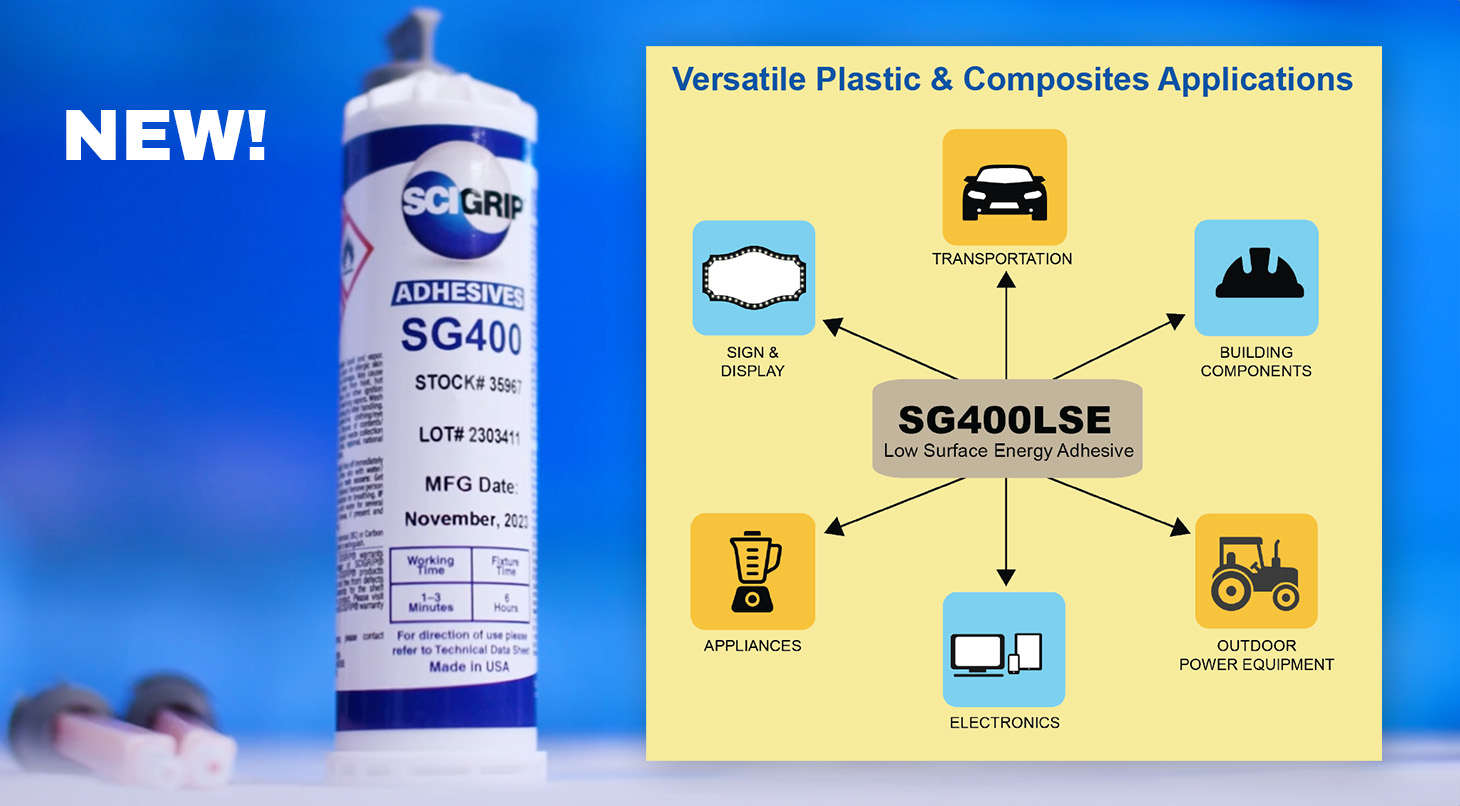 SCIGRIP SG400LSE Low Surface Energy Structural Adhesive - SCIGRIP ...